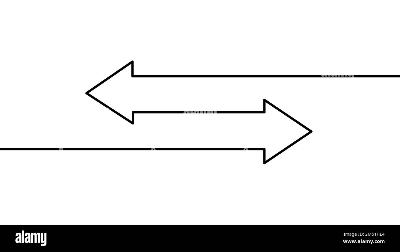 One line continuous money exchange arrows symbol concept. Finance ...