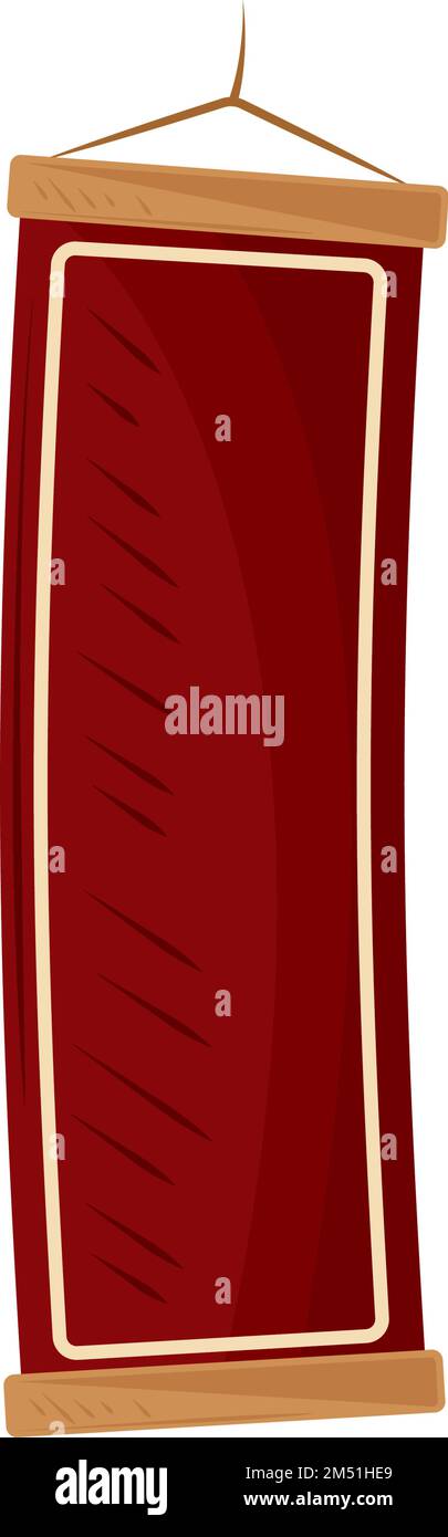 Red vertical banner hanging Stock Vector Images - Alamy