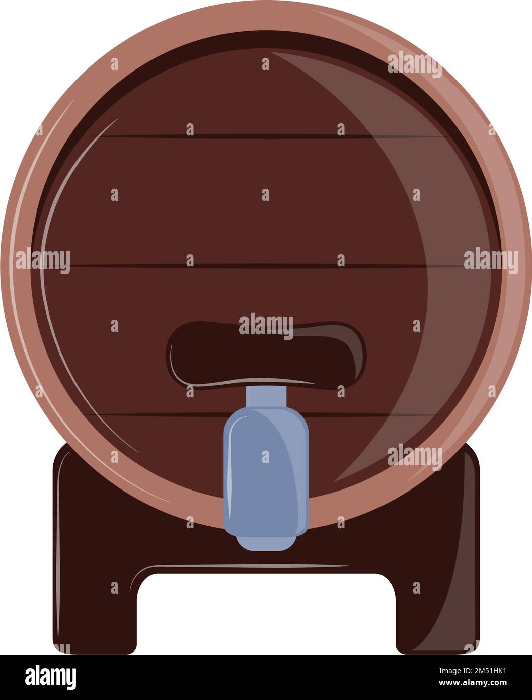 wine barrel with tap Stock Vector Image & Art - Alamy
