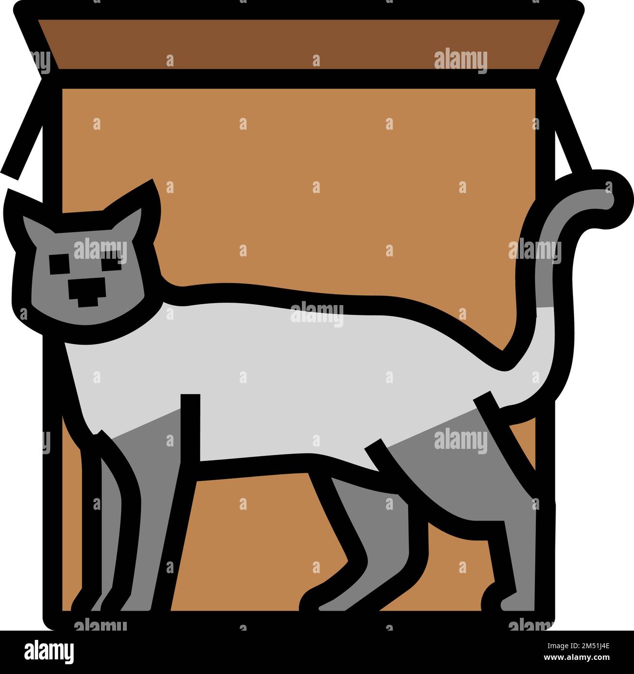 in front of preposition english color icon vector illustration Stock ...