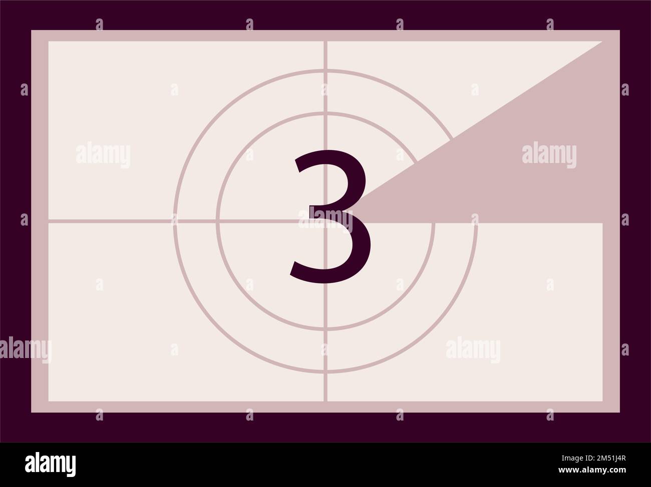 Movie count timer vintage Stock Vector Images - Alamy