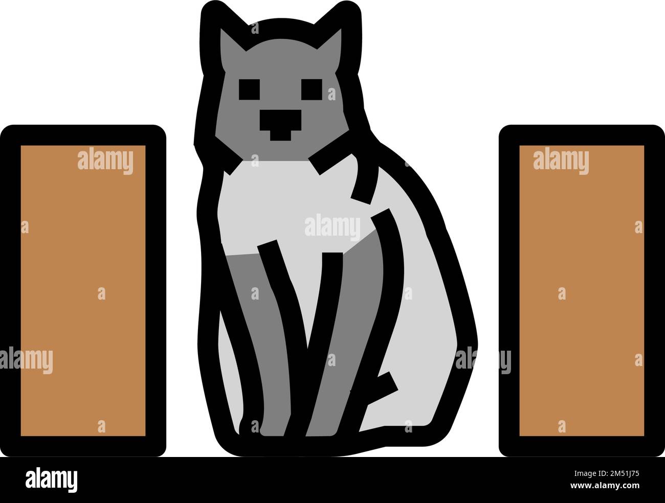 between preposition english color icon vector illustration Stock Vector ...