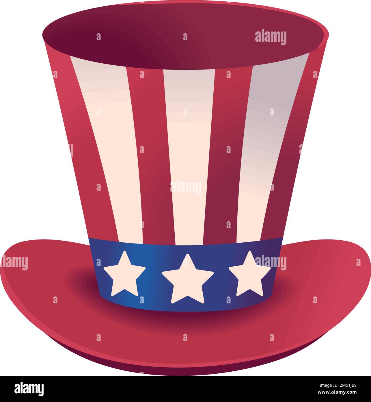 US flag in top hat Stock Vector Image & Art - Alamy