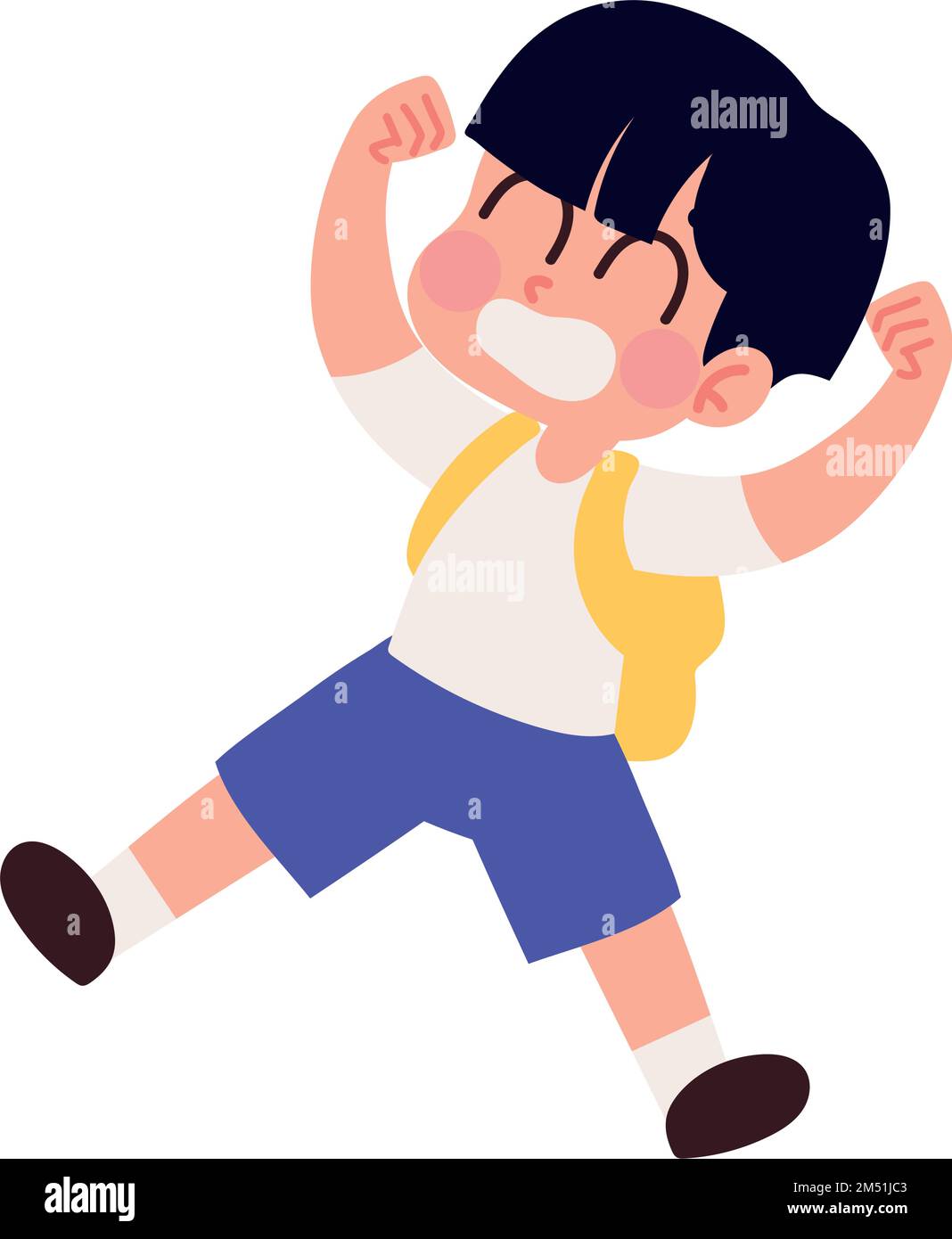 happy boy back to school Stock Vector Image & Art - Alamy