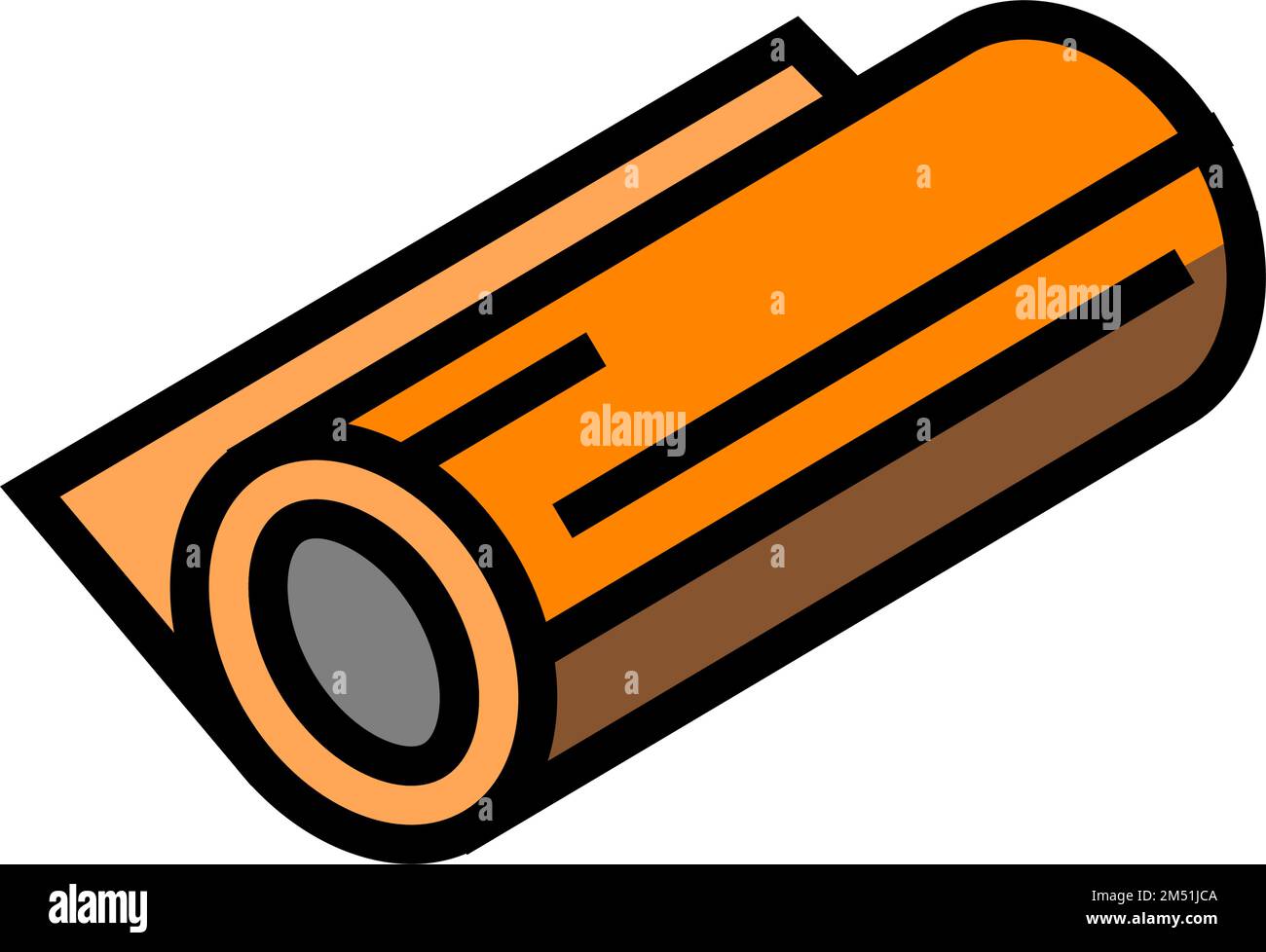 foil copper metal color icon vector illustration Stock Vector Image ...