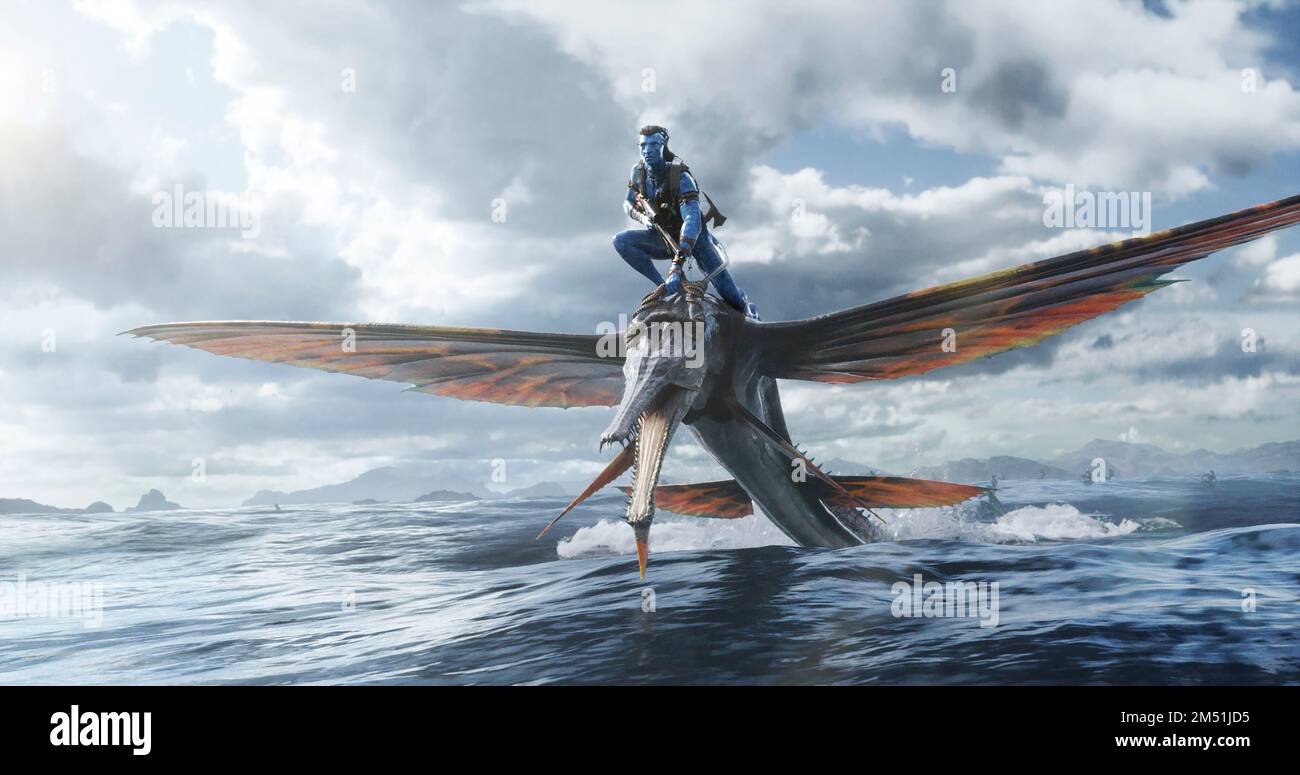 Jake Sully (Sam Worthington) in 20th Century Studios' AVATAR: THE WAY OF WATER. Photo Credit ...