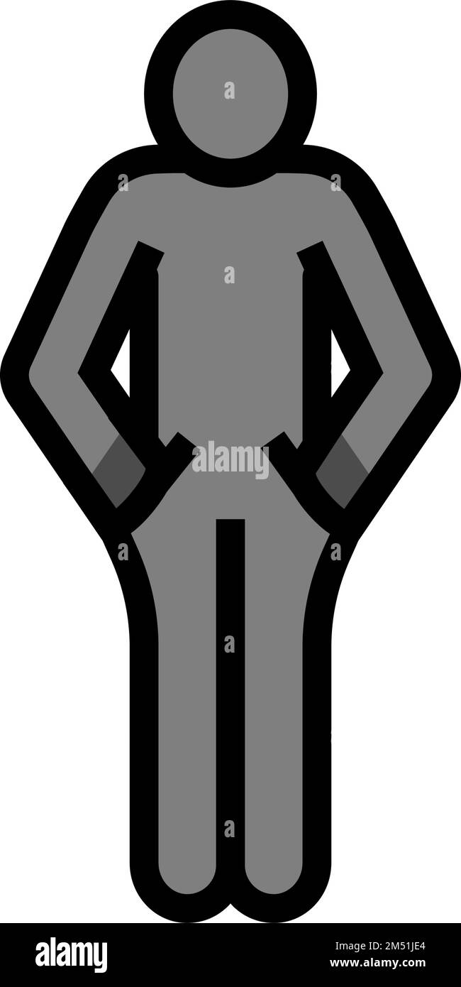 pocket people silhouette color icon vector illustration Stock Vector ...