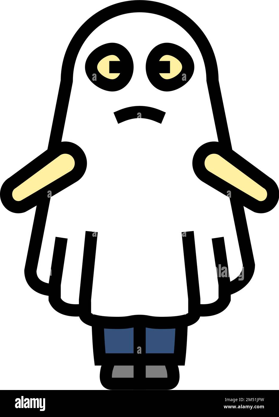 costume ghost color icon vector illustration Stock Vector Image & Art ...