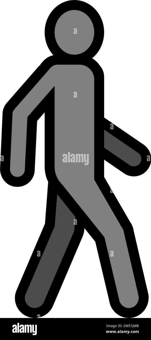 Stickman walk Cut Out Stock Images & Pictures - Alamy