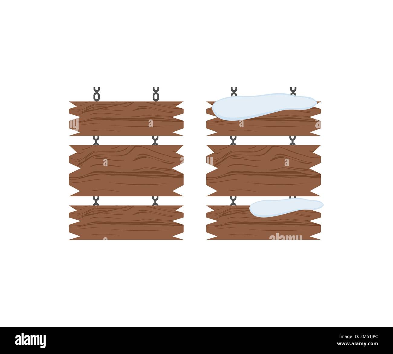 Wooden signs, wooden signboards logo design. Natural texture. Signs ...