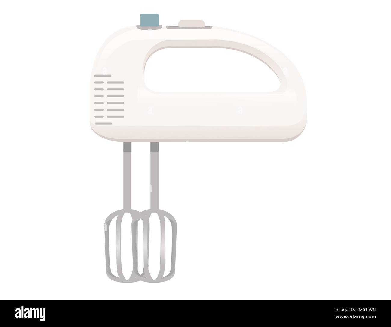 Kitchen portable dual mixer retro design vector illustration isolated ...