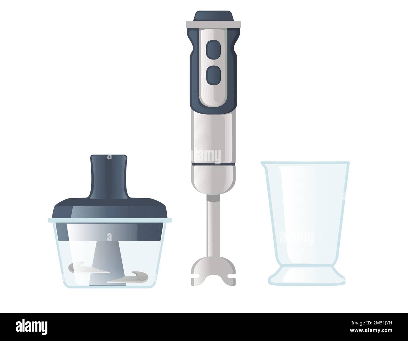 Kitchen portable mixer modern design vector illustration isolated on ...