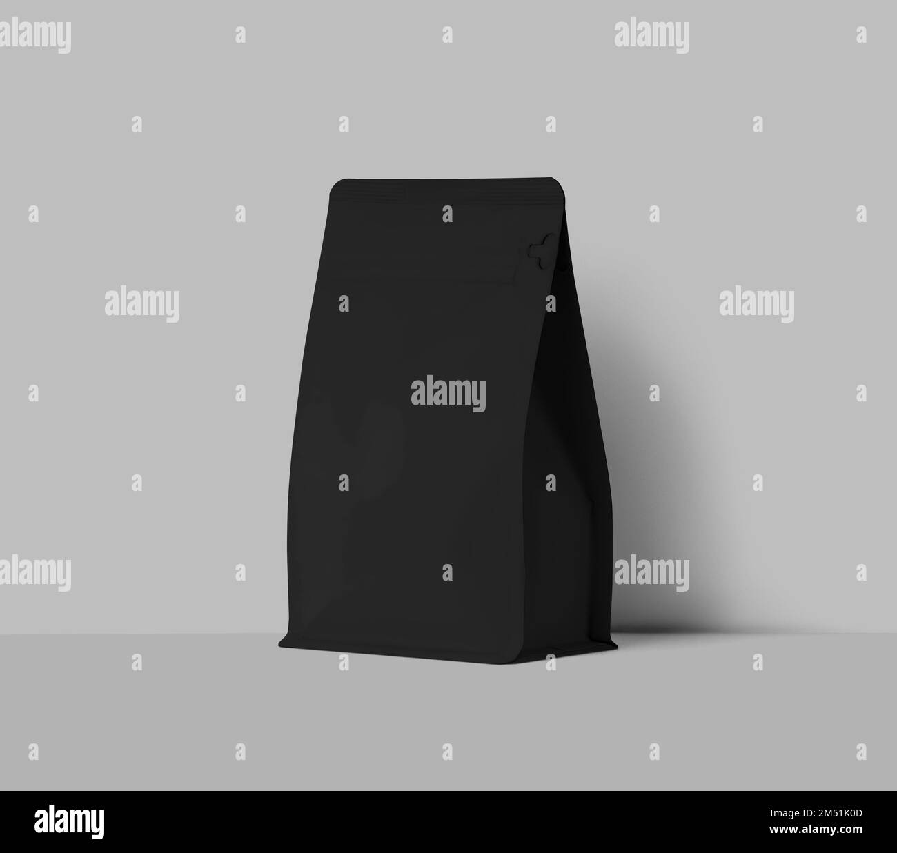 Black stable coffee pouch mockup, for branding, design, advertising in ...