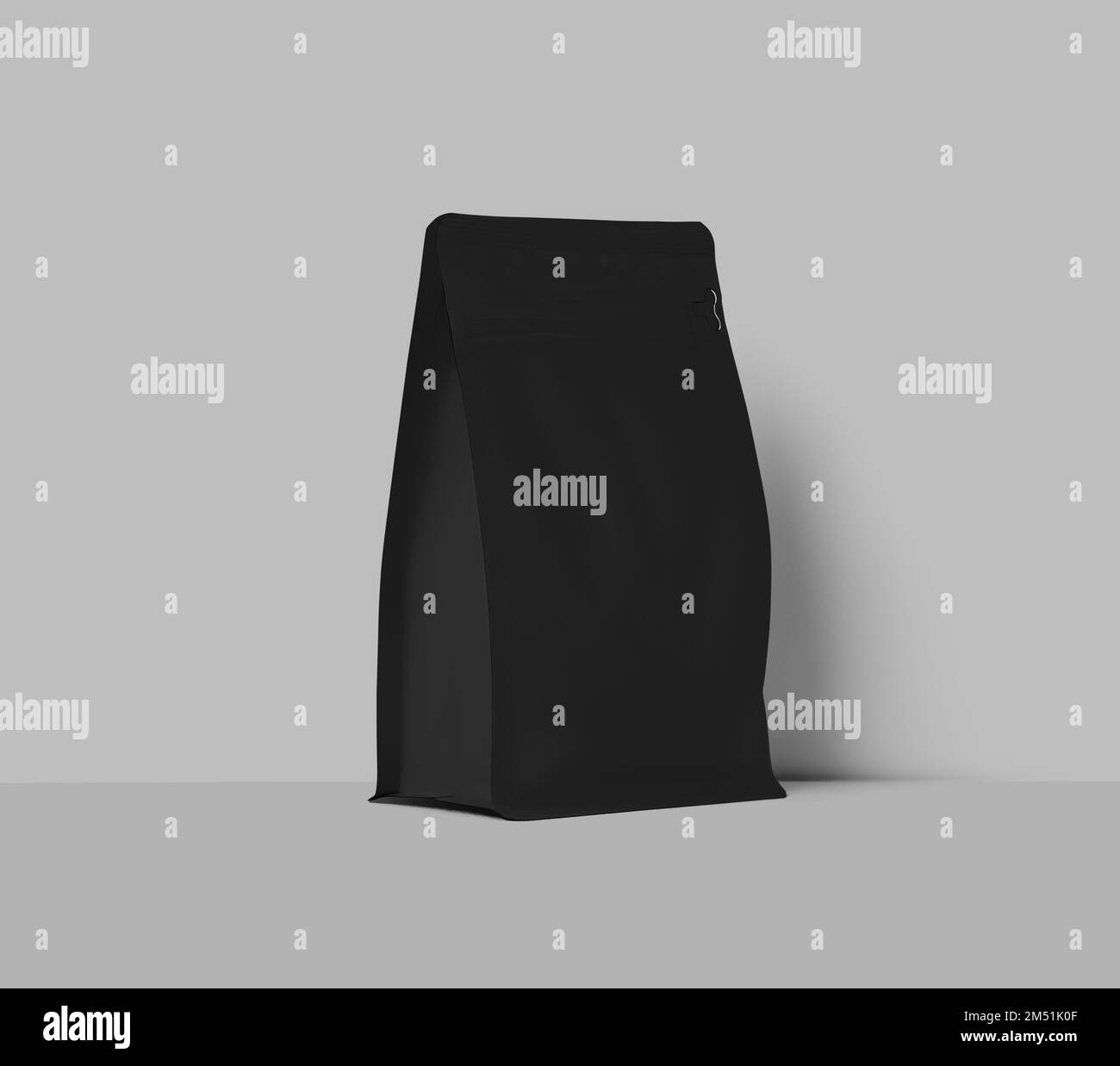 Black stable coffee pouch mockup, for branding, design, advertising in ...