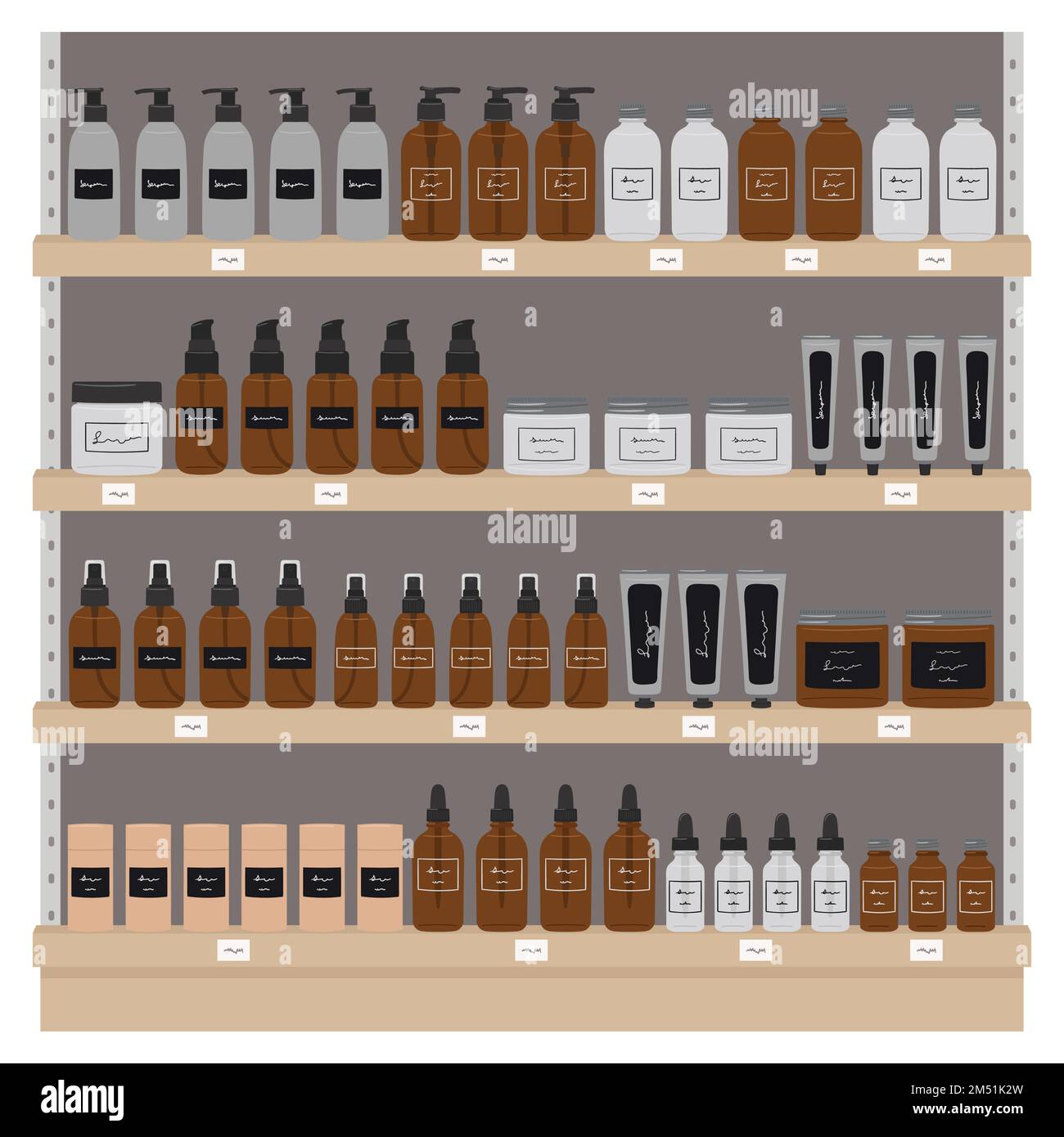 Beauty cosmetic product shelf Stock Vector Images - Alamy