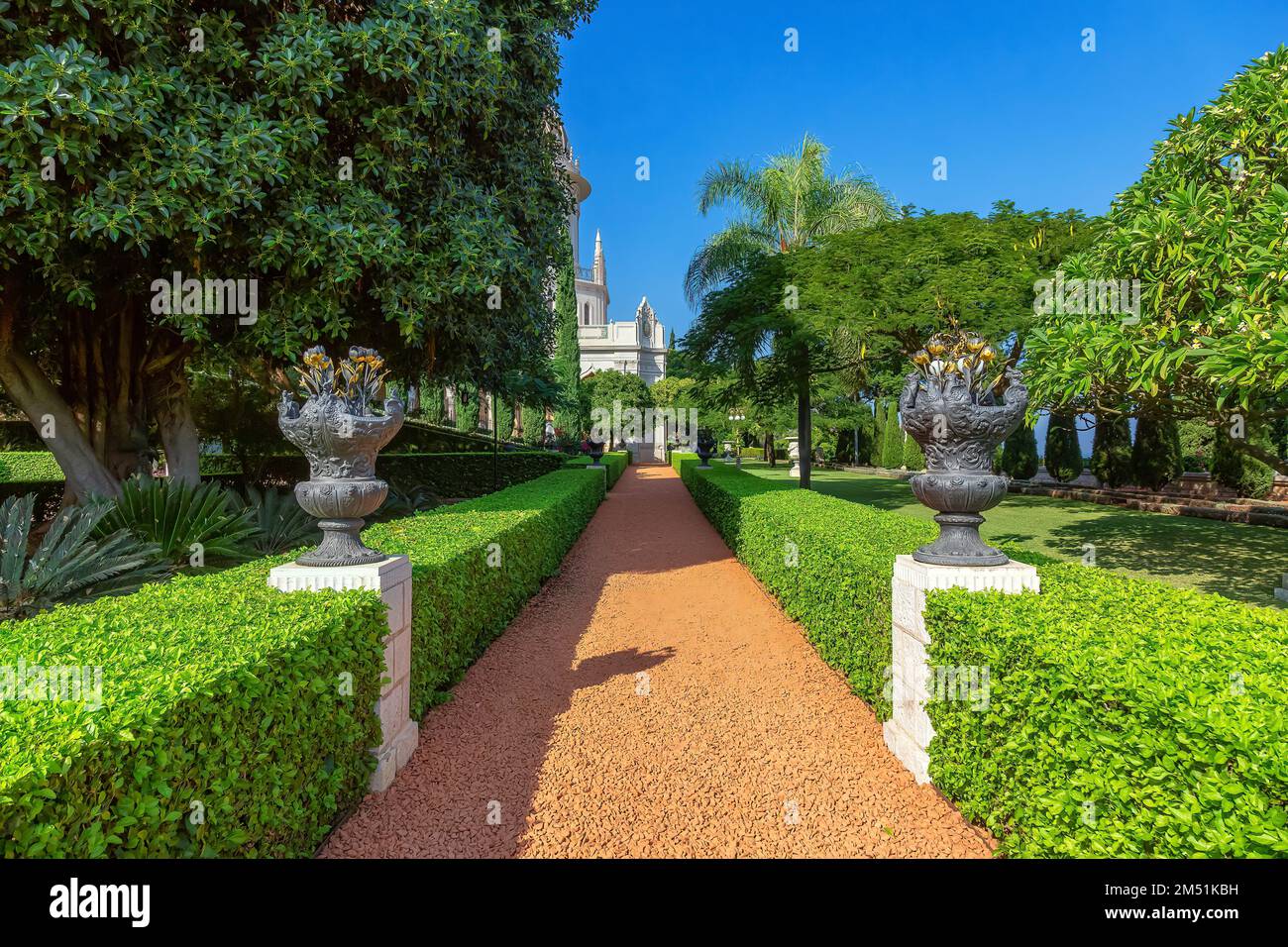 Bahai Gardens in Haifa, Israel. Tourist Attraction Stock Photo - Alamy