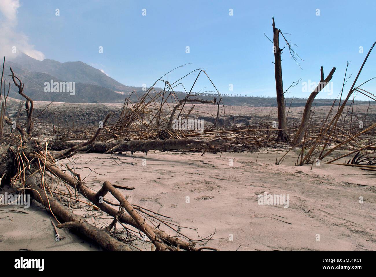 damage caused by volcanic eruptions Stock Photo - Alamy
