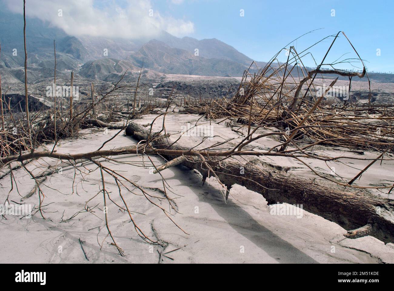 damage caused by volcanic eruptions Stock Photo - Alamy