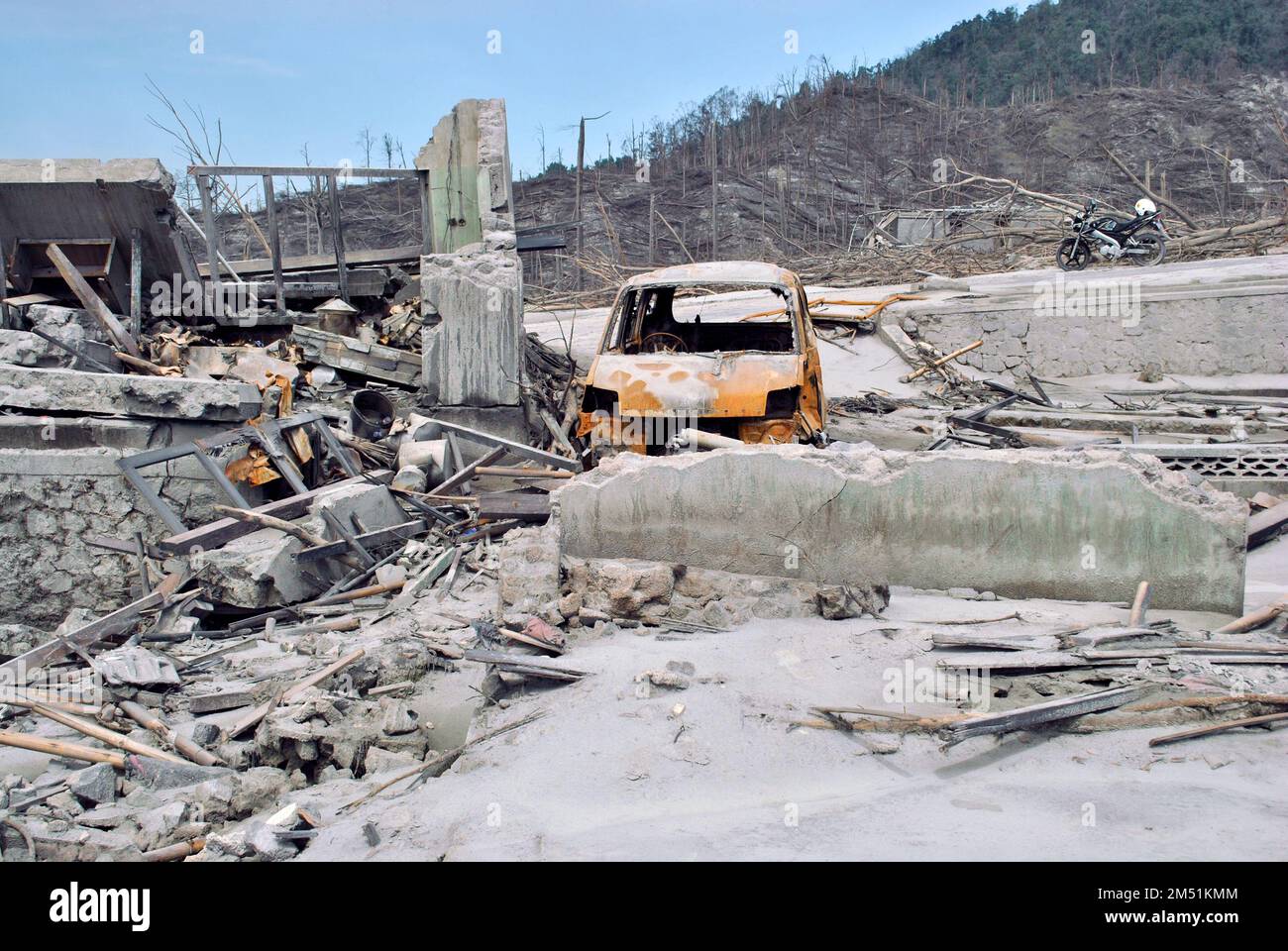 damage caused by volcanic eruptions Stock Photo - Alamy