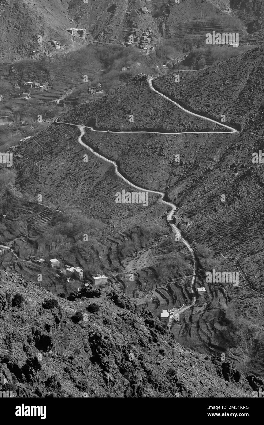 Morocco atlas mountains Black and White Stock Photos & Images - Alamy