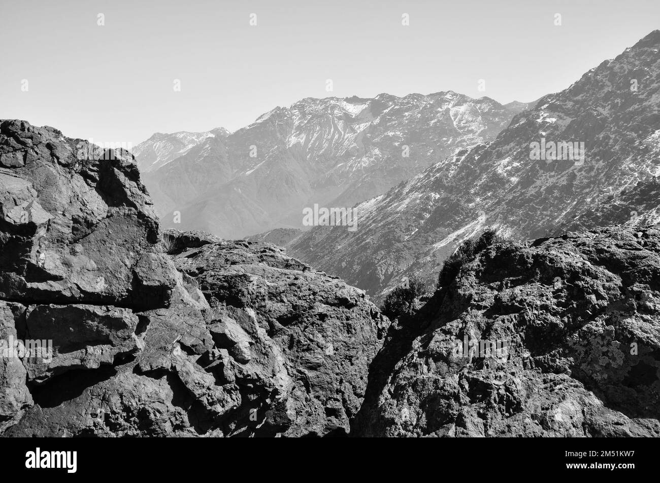 Morocco atlas mountains Black and White Stock Photos & Images - Alamy