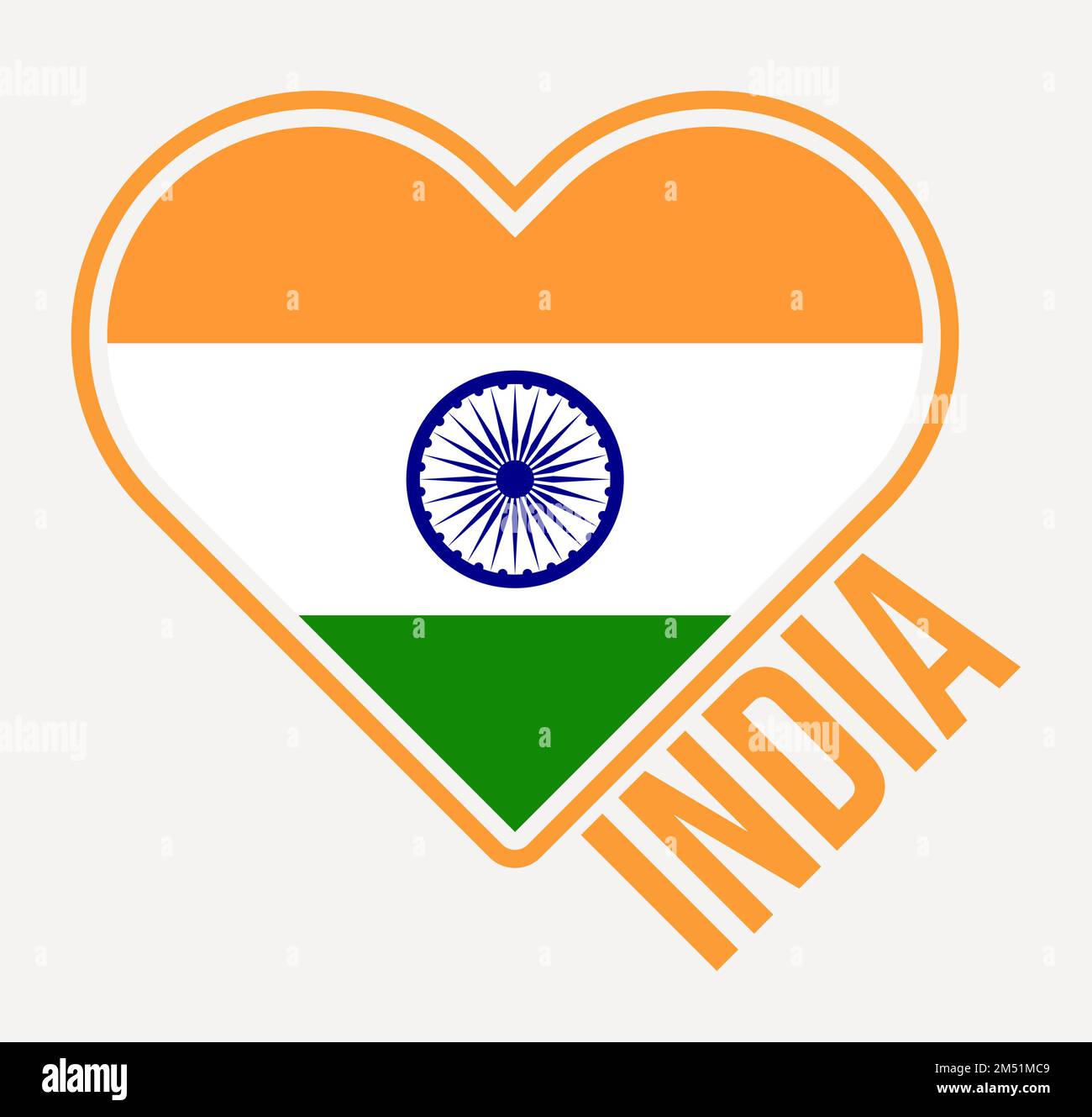 India heart flag badge. Made with Love from India logo. Flag of the ...