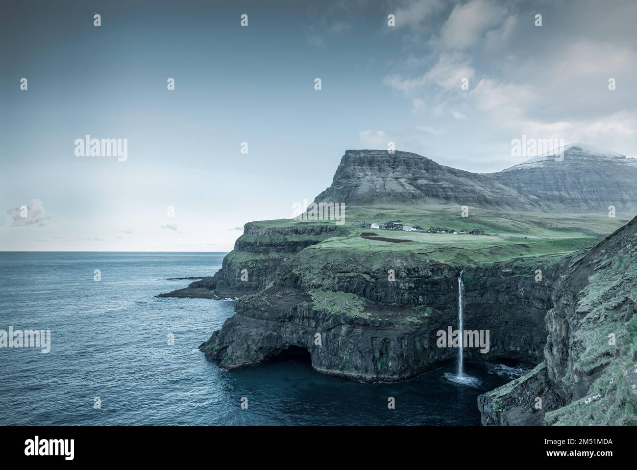 An aerial view of cliffs in the seacoast Stock Photo - Alamy