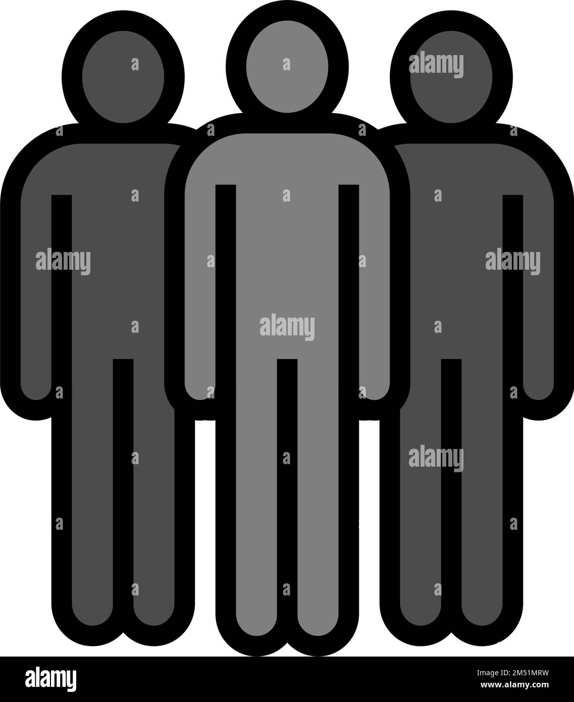 Group Of People Silhouette Color