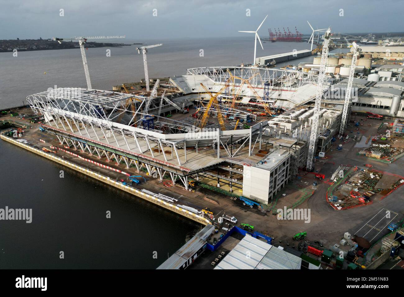 Everton stadium construction at Branley Moore Dock, Liverpool, 24th ...