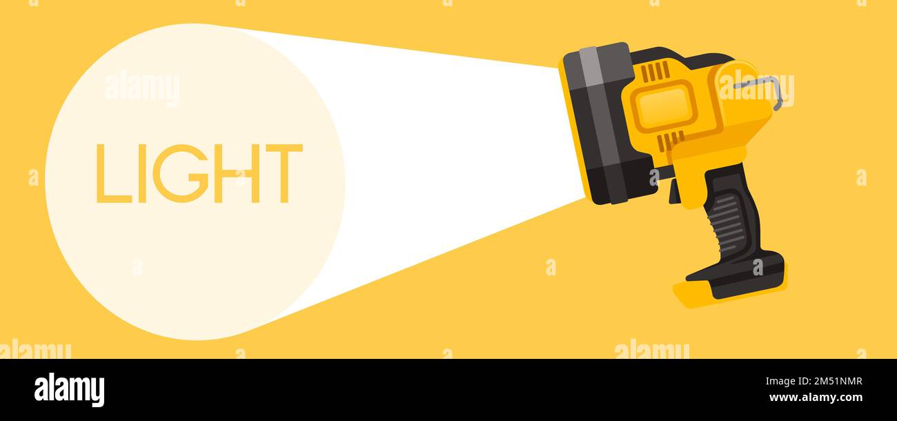 Flashlight Beam Illustration