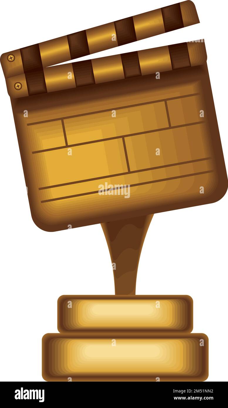 Golden clapperboard hi-res stock photography and images - Alamy