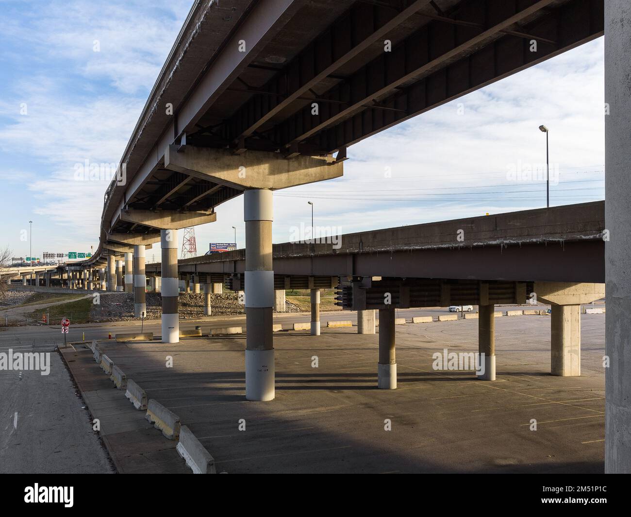 Underneath the approach to the Congressman William L. Clay Sr. Bridge ...