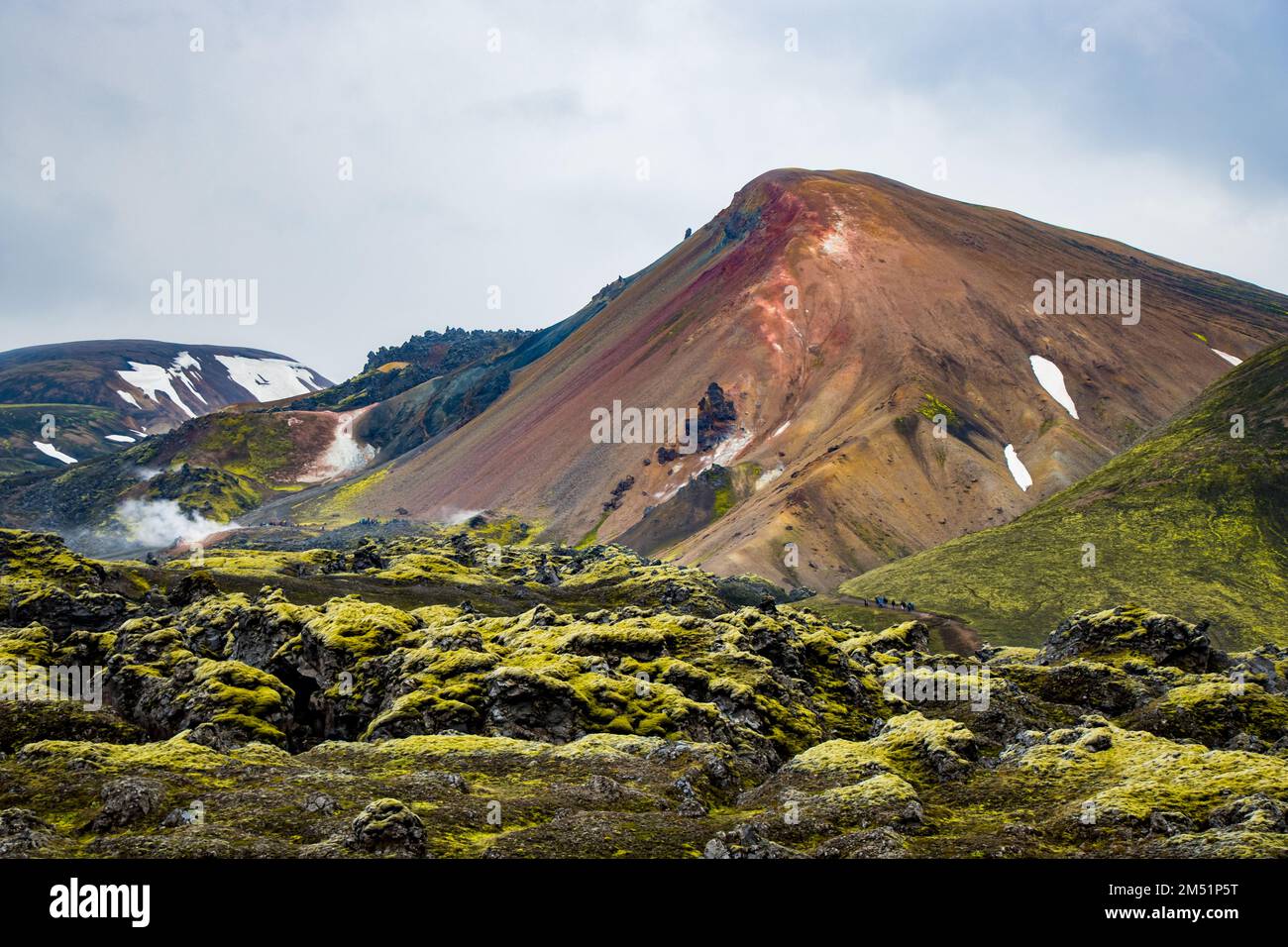 Hiking in the Colourful Mountains, Green Moss, Geothermal Pools ...