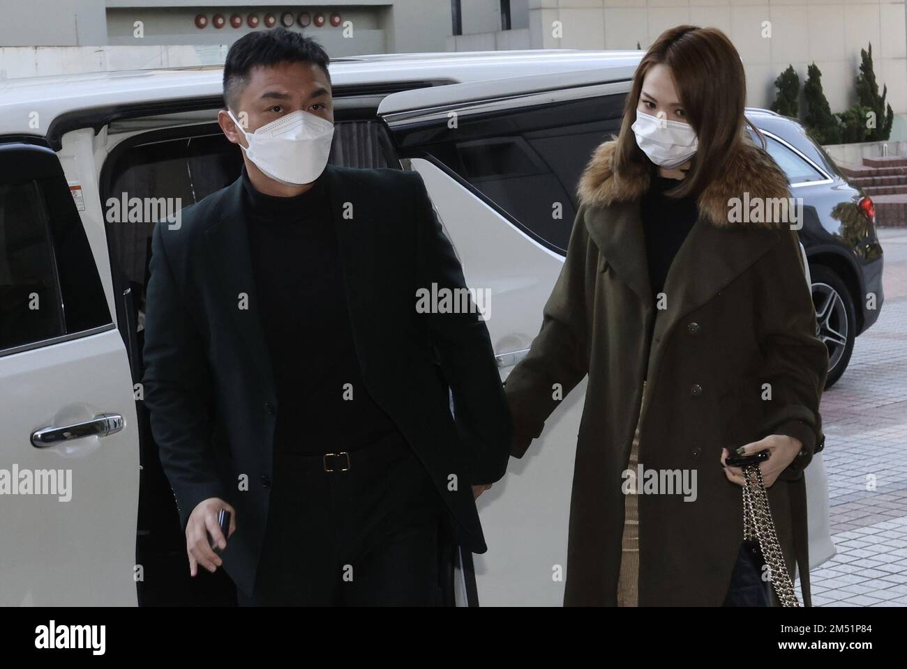 TVB star Lam Ming-lok, with the artist name Mat Yeung Ming, arrives at ...