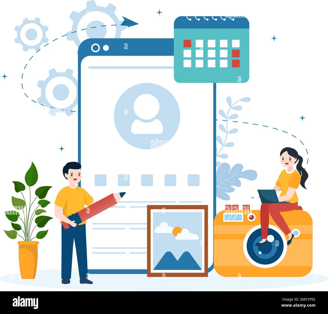 Personal Portfolio with Profile Data, Resume or Self Improvement to ...