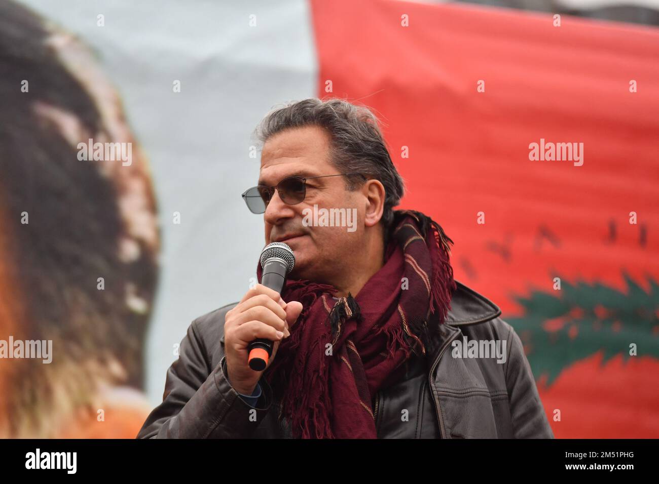 Vincent Nioré - Deputy President of the Paris Bar - Tribute rally on Place de la Republique ...