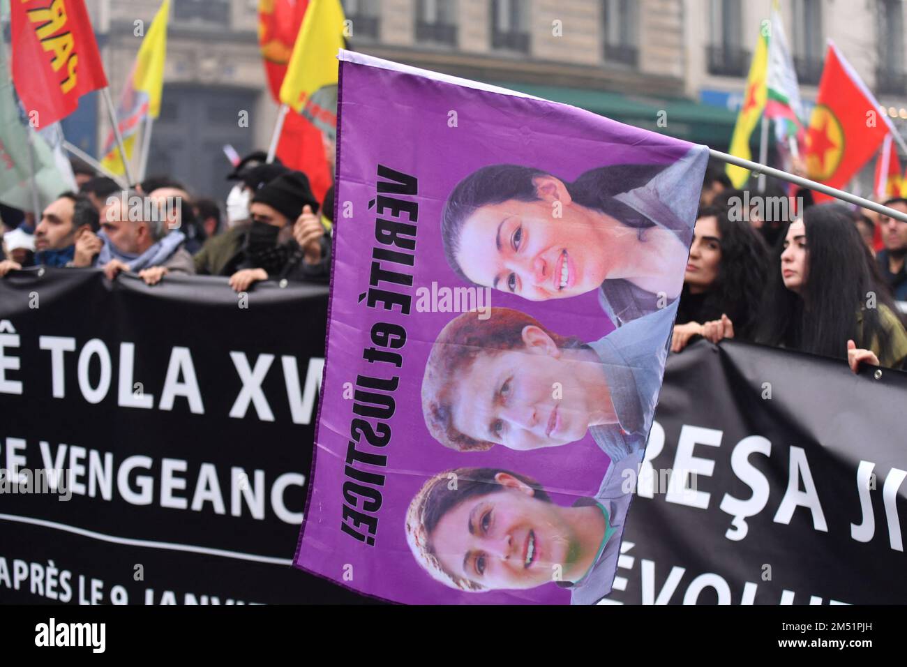 Tribute rally on Place de la Republique, over Paris shooting in Paris, France, on December 24 ...