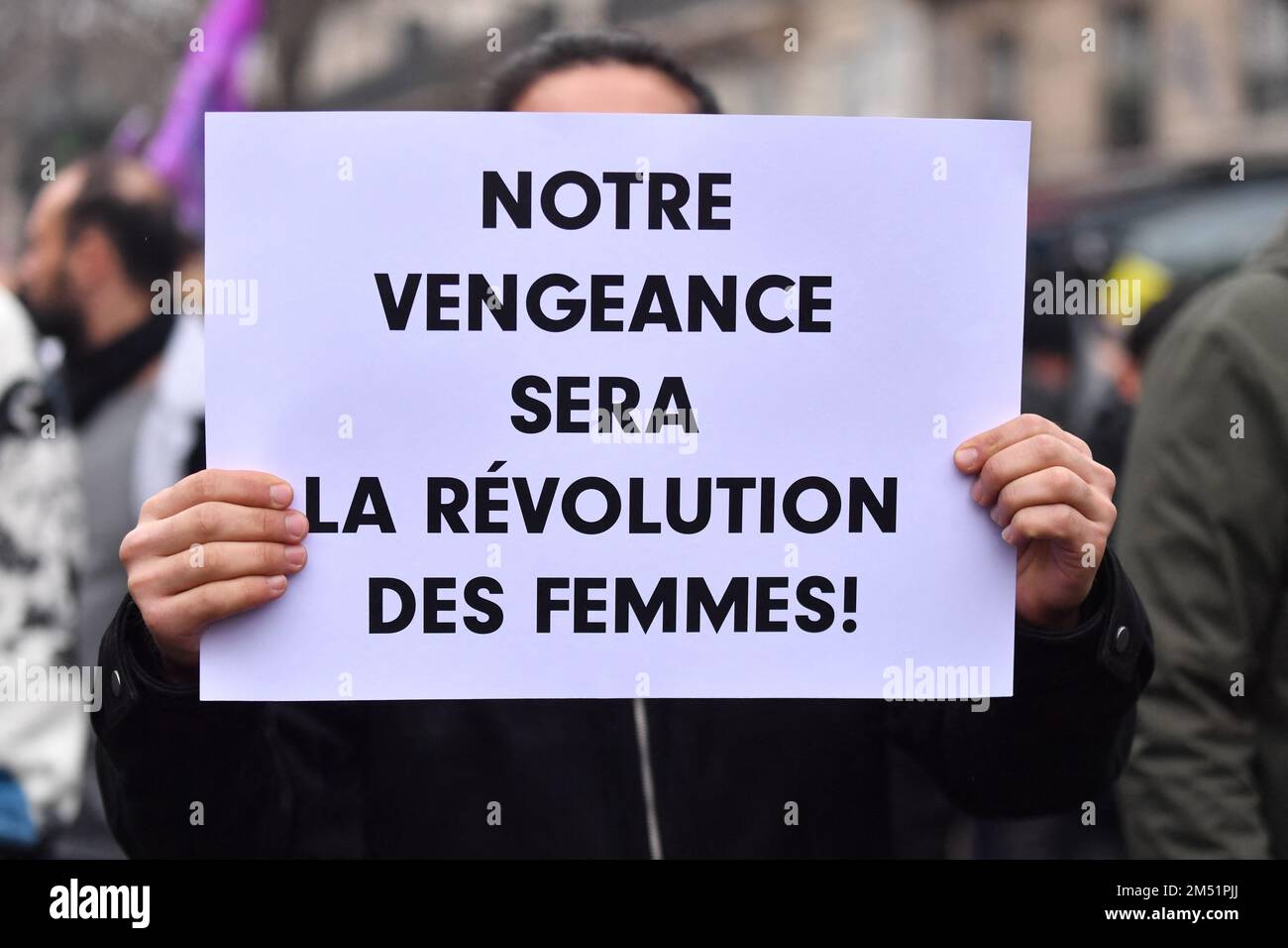 Tribute rally on Place de la Republique, over Paris shooting in Paris, France, on December 24 ...