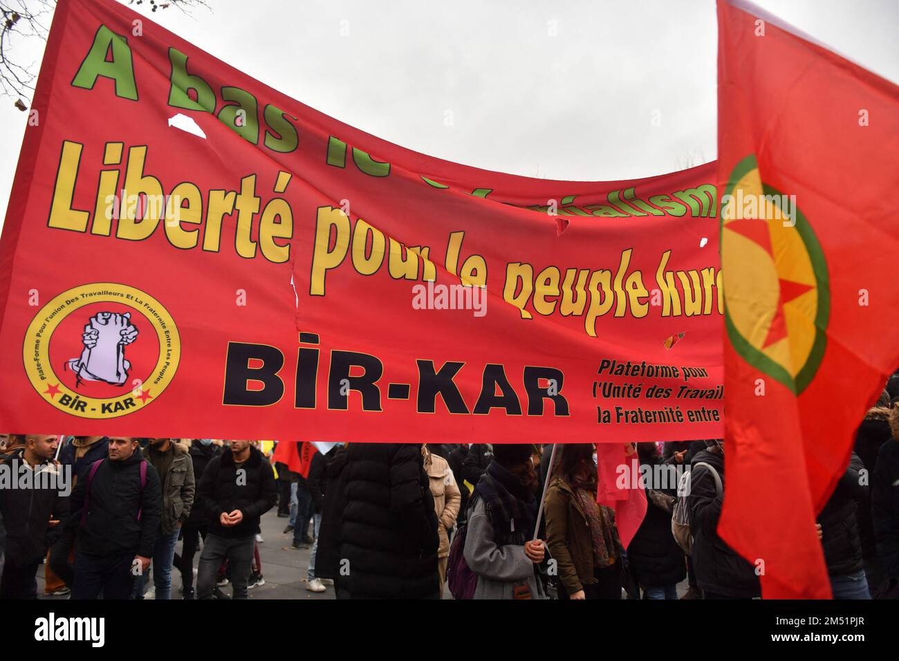 Tribute rally on Place de la Republique, over Paris shooting in Paris, France, on December 24 ...