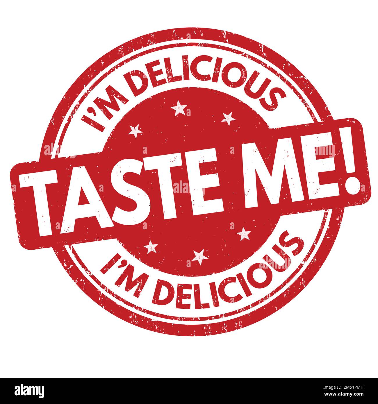 Taste me grunge rubber stamp on white background, vector illustration ...