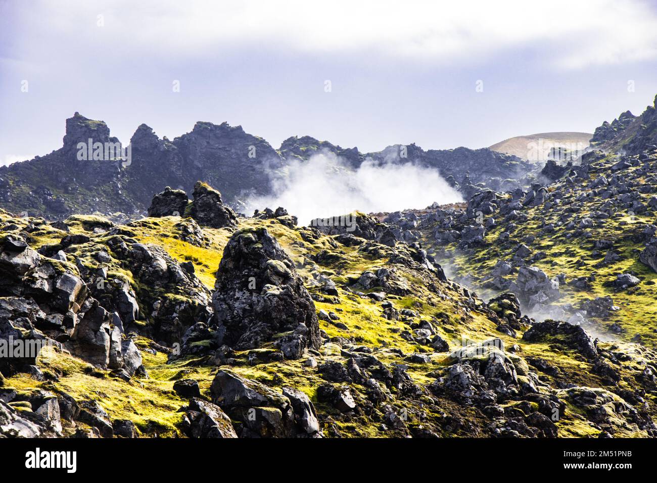 Hiking in the Colourful Mountains, Green Moss, Geothermal Pools ...
