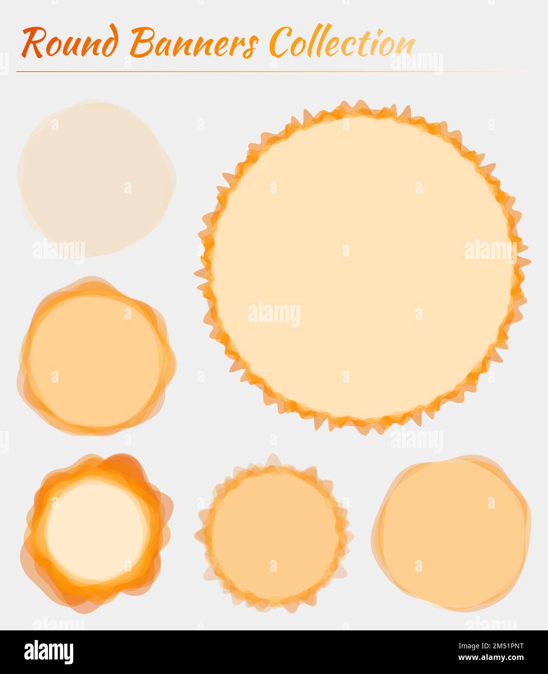 Abstract orange round shape Stock Vector Images - Alamy