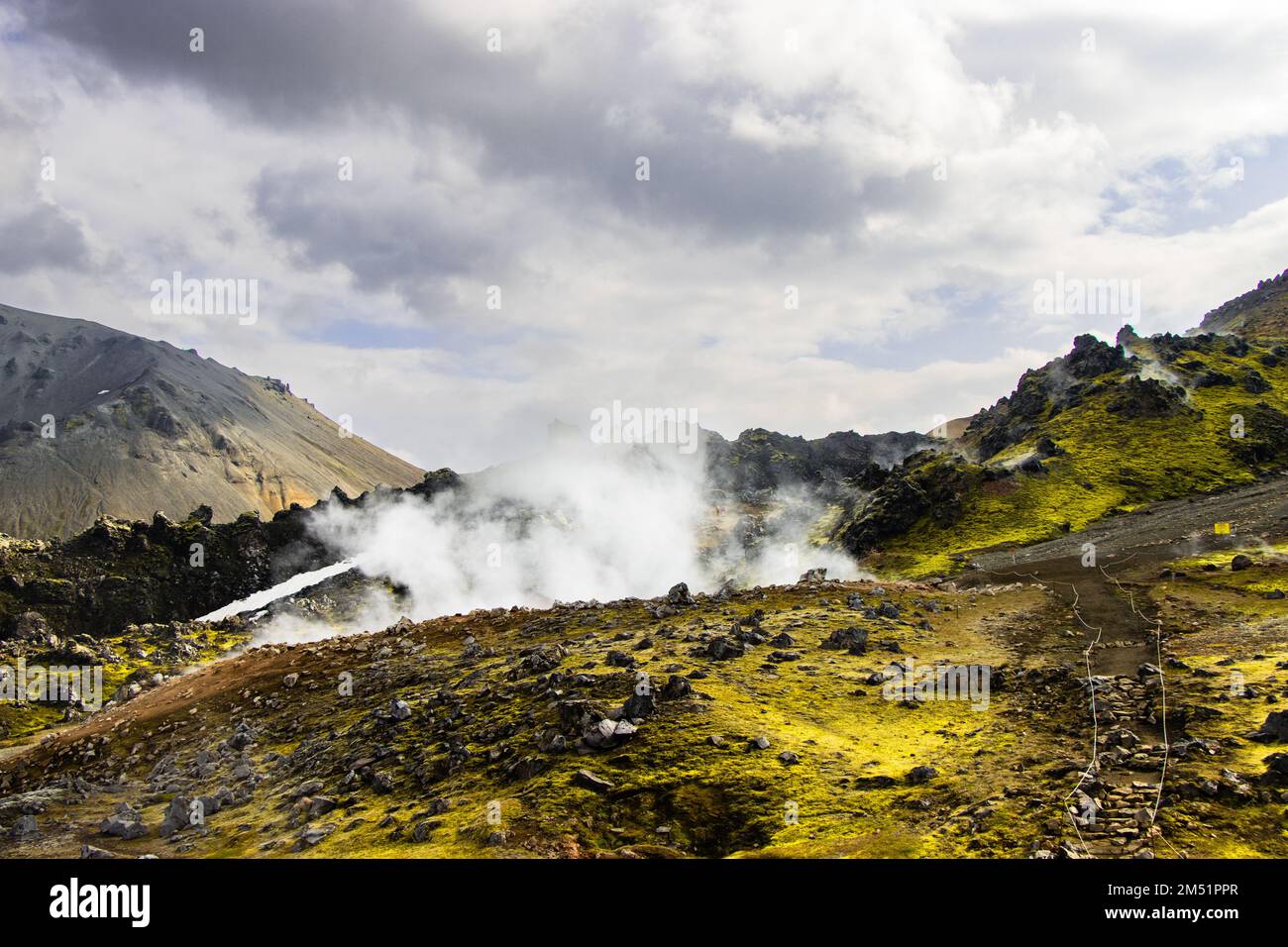 Hiking in the Colourful Mountains, Green Moss, Geothermal Pools ...