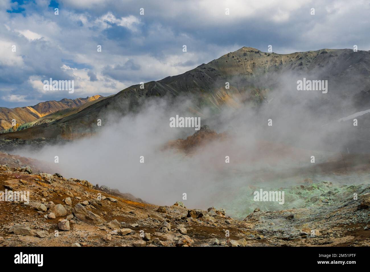 Hiking in the Colourful Mountains, Green Moss, Geothermal Pools ...