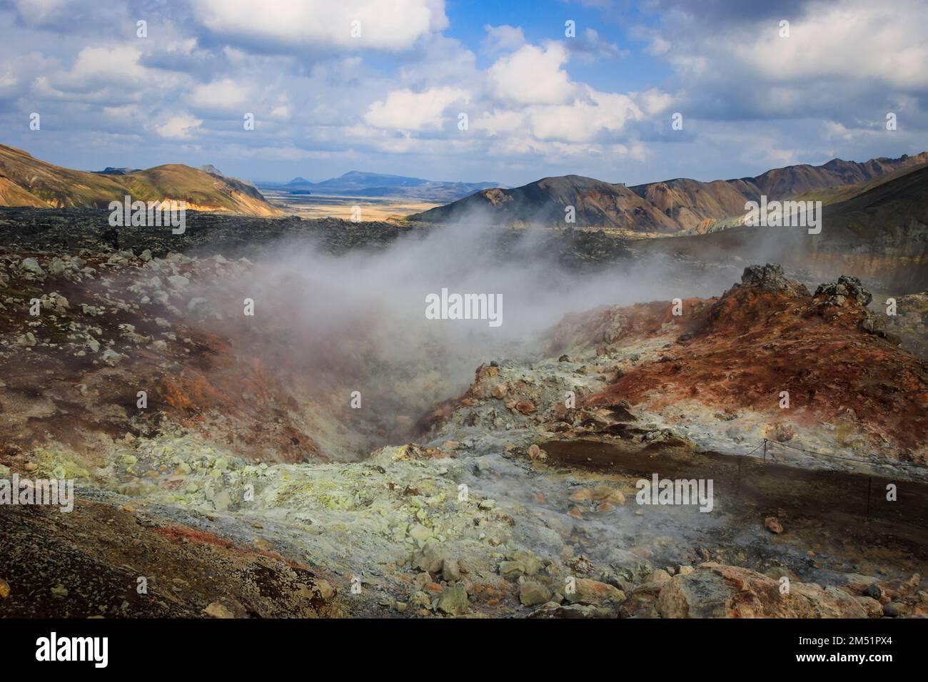 Hiking in the Colourful Mountains, Green Moss, Geothermal Pools ...