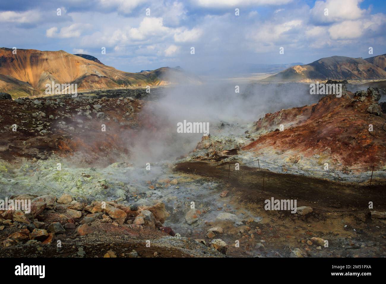 Hiking in the Colourful Mountains, Green Moss, Geothermal Pools ...