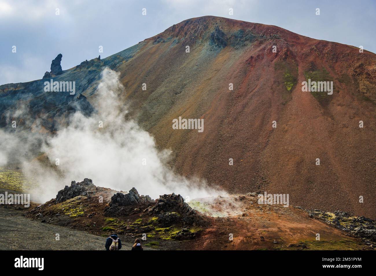 Hiking in the Colourful Mountains, Green Moss, Geothermal Pools ...