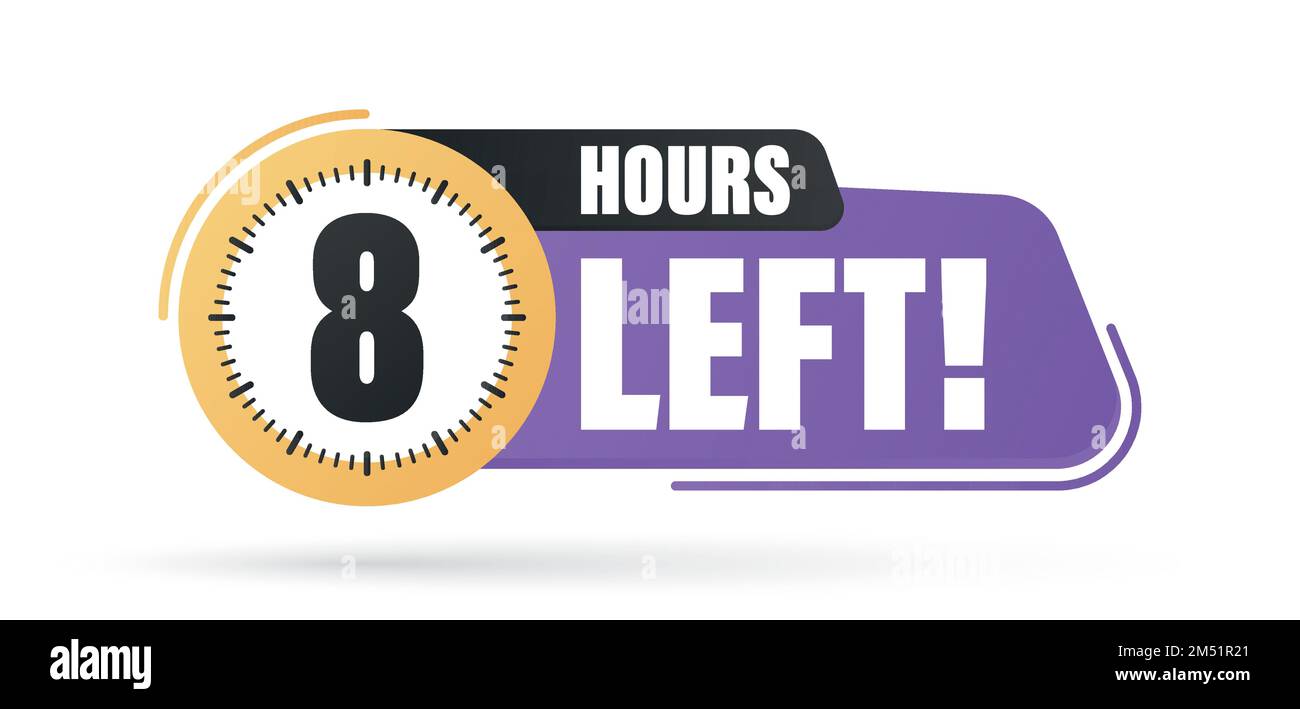 8 hours day banner hi-res stock photography and images - Alamy