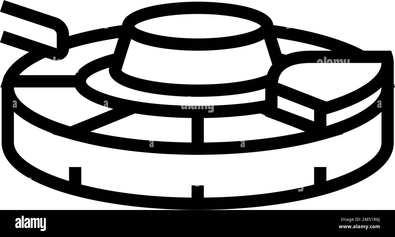 copper smelter cast anodes line icon vector illustration Stock Vector ...