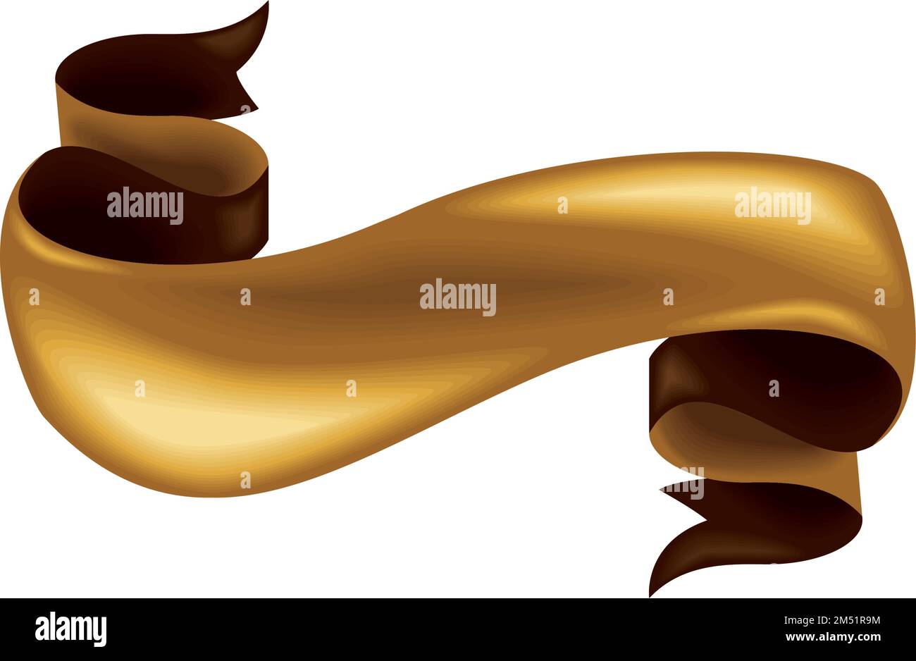 golden ribbon icon Stock Vector Image & Art - Alamy